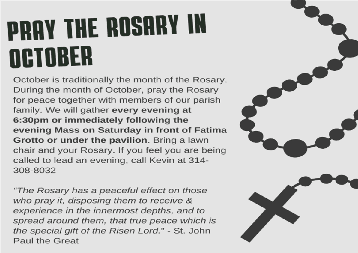 October Rosary | St. Joseph Parish - Cottleville